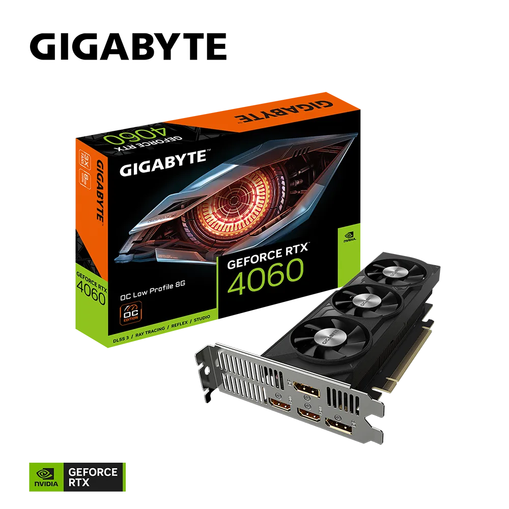 Gigabyte GeForce RTX™ 4060 OC Low Profile 8GB Graphics Card - PC Lab