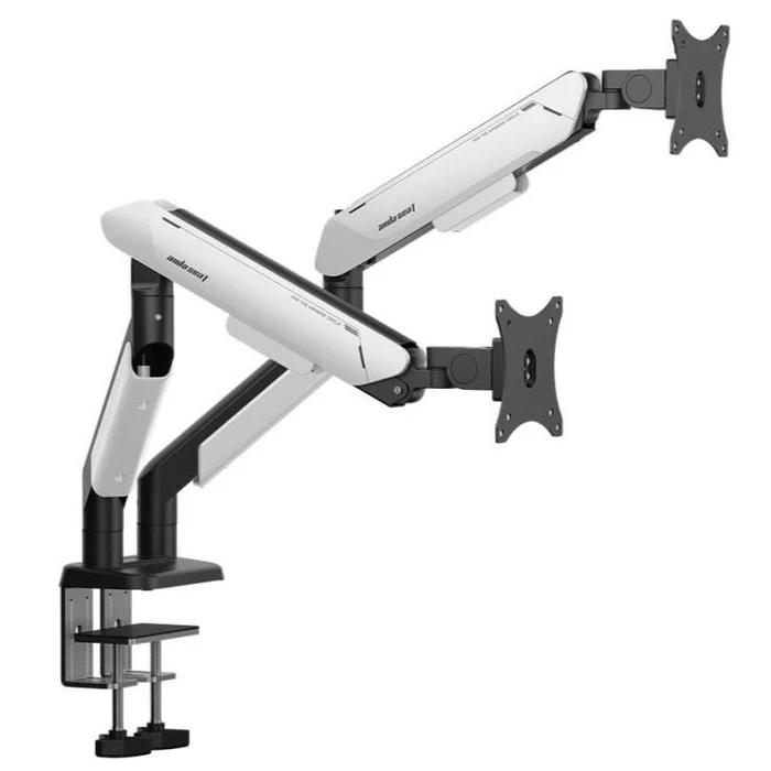 AndaSeat Stealth Pro II Duo Ergonomic Monitor Arm – Black White - PC Lab