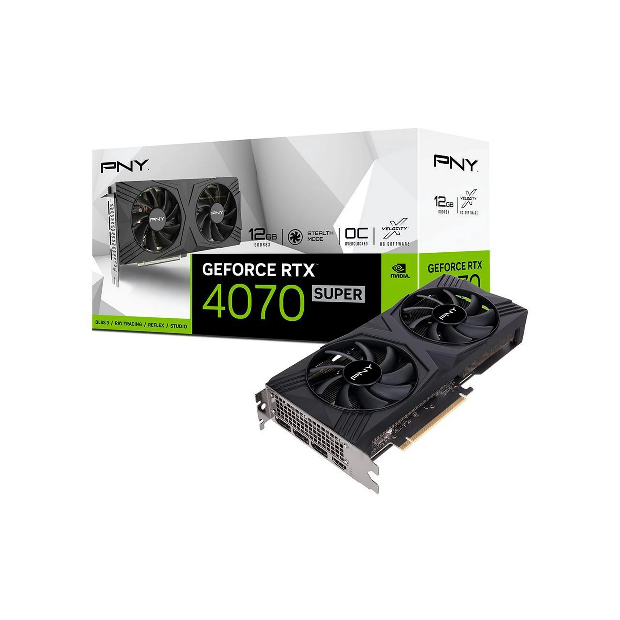 PNY GeForce RTX™ 4070 Super 12GB VERTO™ OC Graphics Card - PC Lab