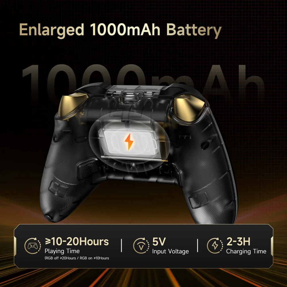 EasySMX D05 Multiplatform Gaming Controller with Charging Dock, Hall ...