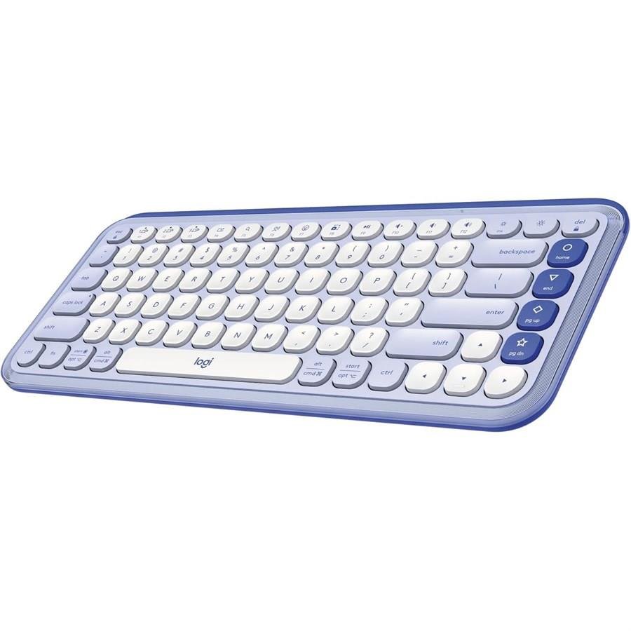Logitech Pop Icon Keys Wireless Bluetooth Keyboard - Lilac - PC Lab POP