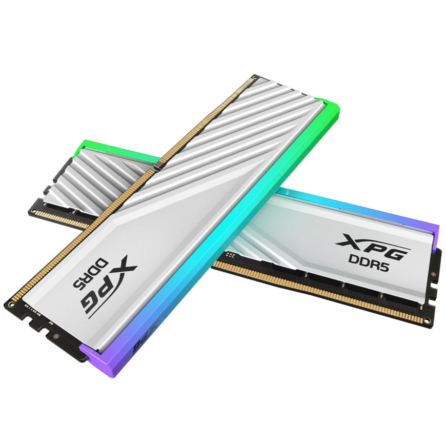 XPG Lancer Blade RGB 32GB (2x16GB) 6000MHz C30 DDR5 DRAM Memory - White ...