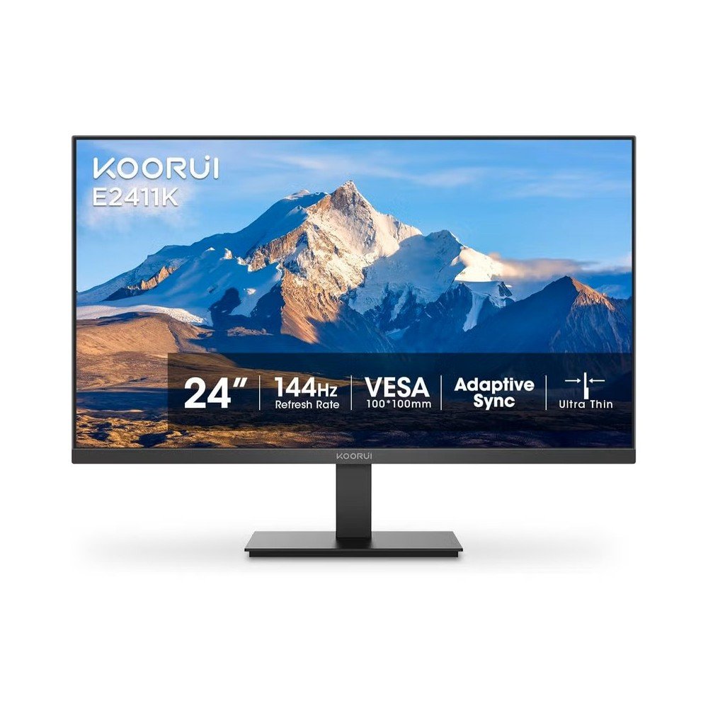 KOORUI E2711K - 27" FHD 144Hz FreeSync Compatible Ultra-Slim IPS Office ...