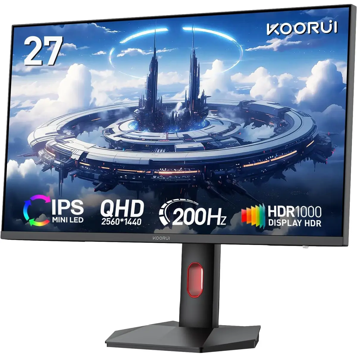 Koorui S2721PM - 27" 2K QHD 200Hz 1ms Mini-LED IPS HDR1000 Gaming ...