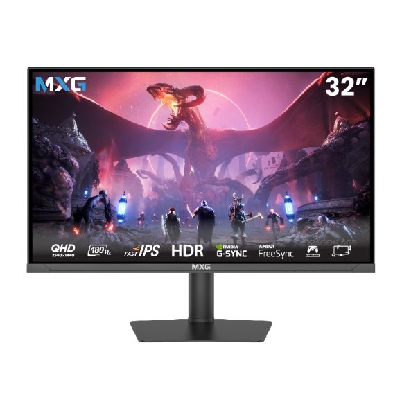 MXG G32IQ-18 - 32" 2K QHD 180Hz 1ms IPS HDR FreeSync Gaming Monitor ...