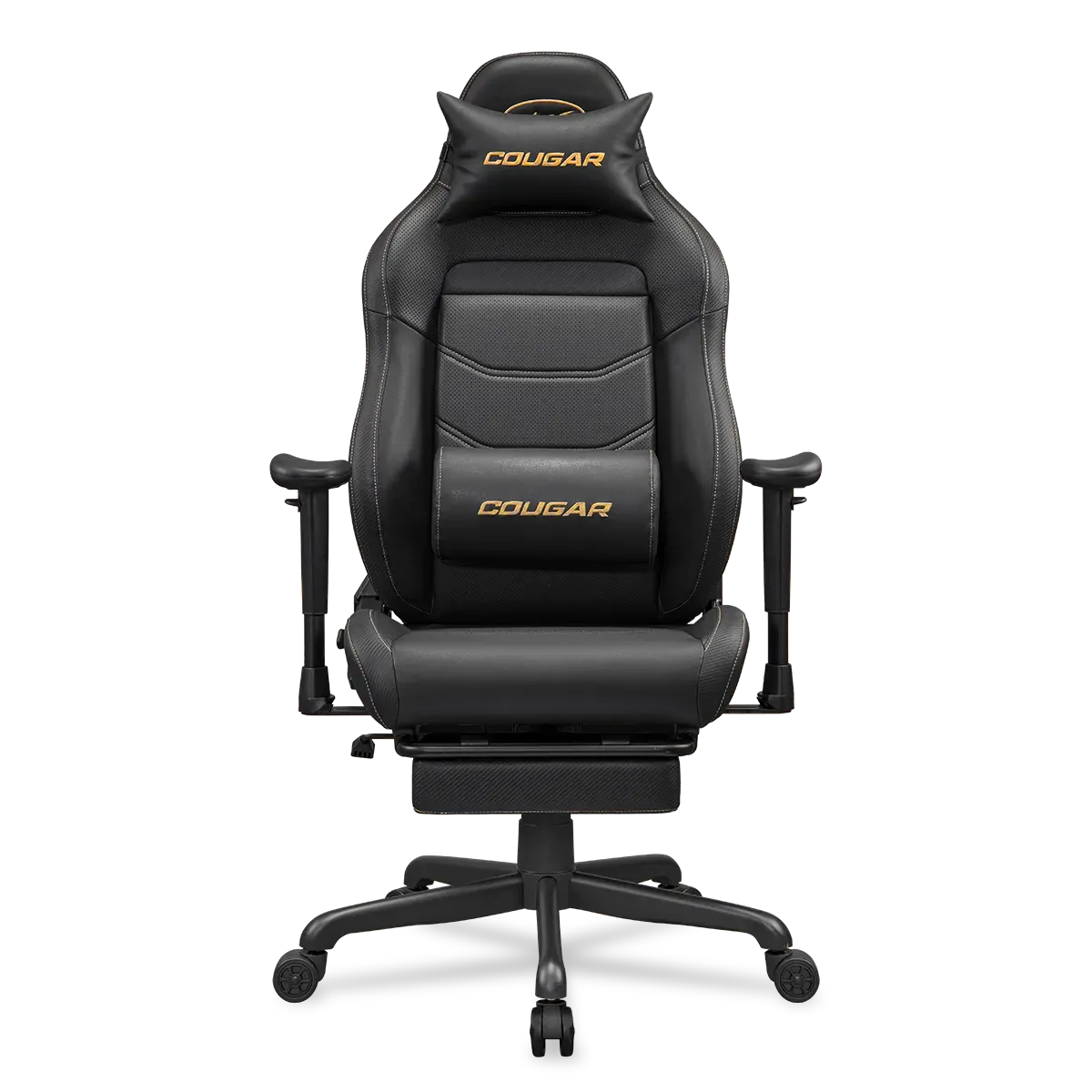 Cougar Explore Neo Gold Premium PVC Leather Gaming Chair with ...