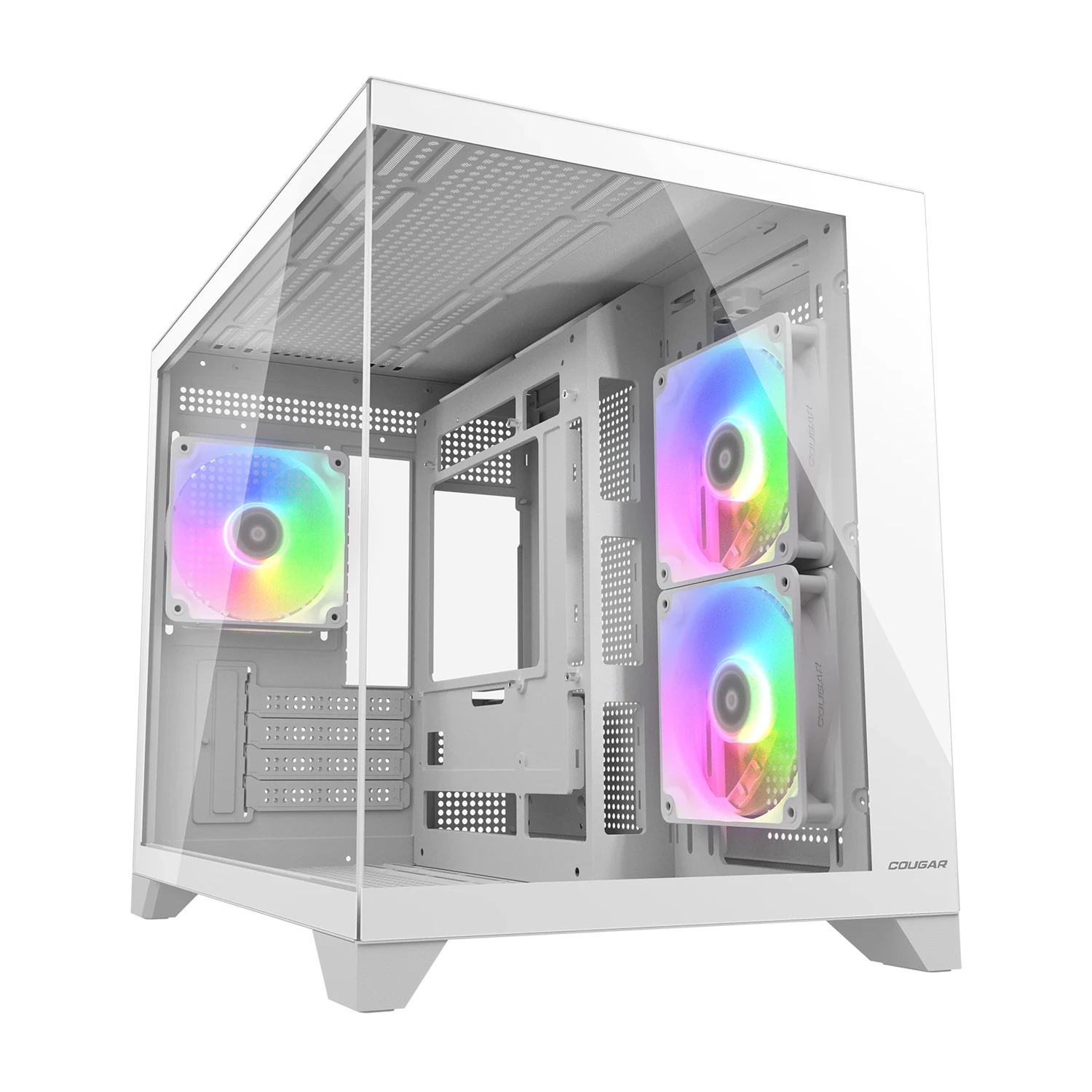 Cougar FV150 Mini Mini-Tower Micro-ATX Case with 3 Auto-RGB Fans ...