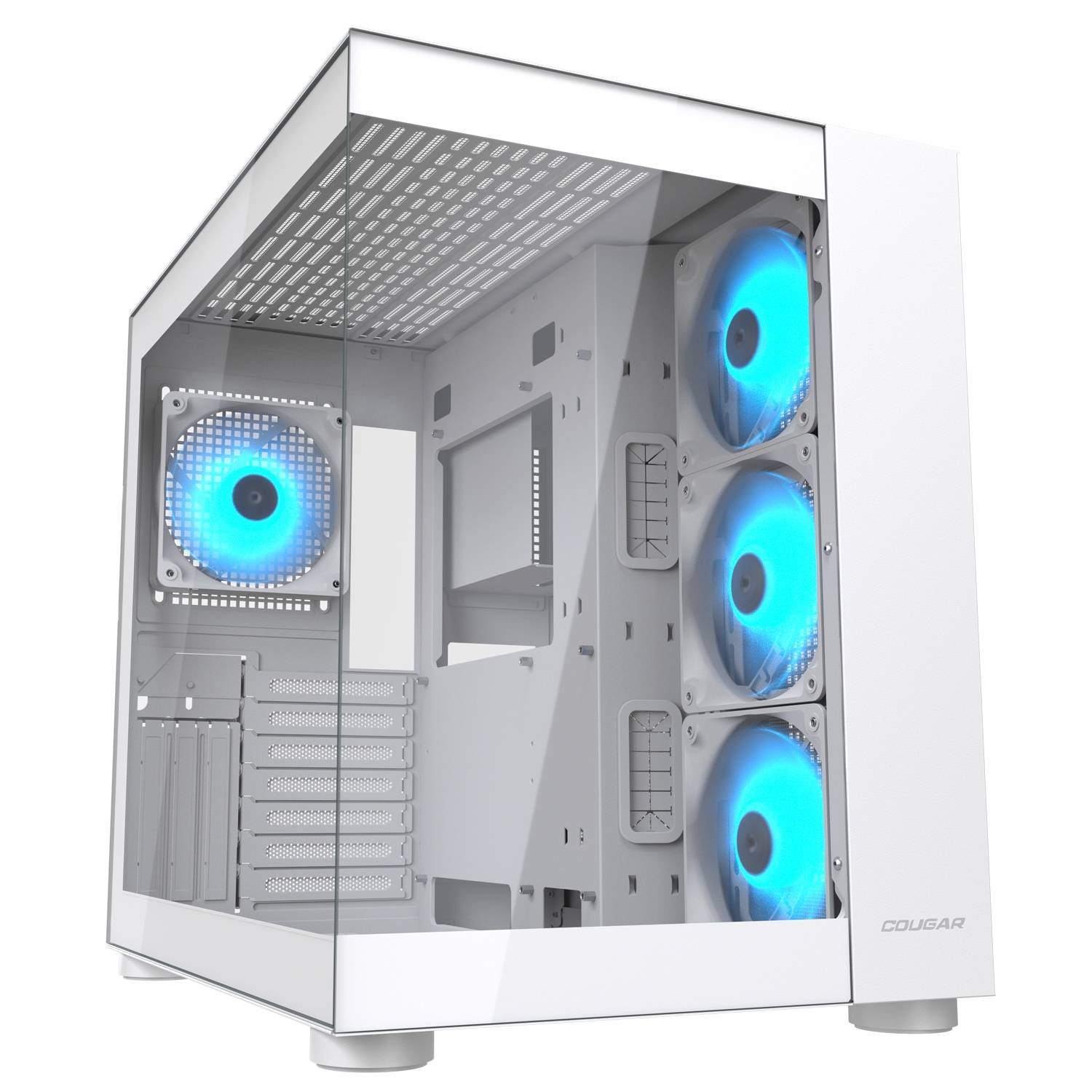 Cougar FV150 RGB Mid-Tower ATX Case with 4 ARGB Fans - White - PC Lab