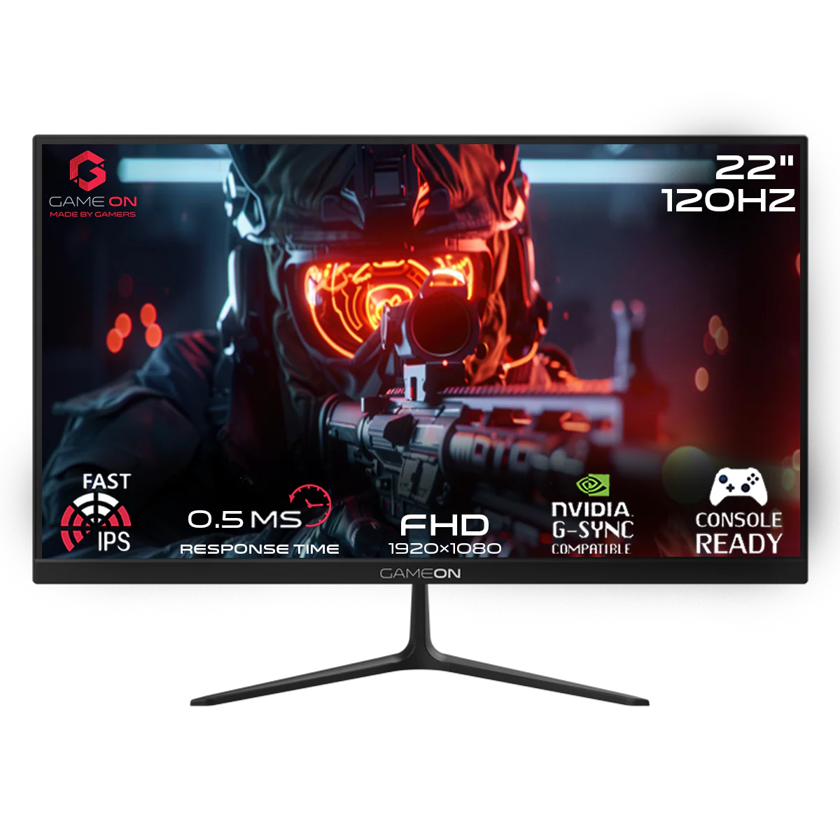 GameOn GOES22FHD120IPS - 22" 1080P FHD 120Hz Fast IPS Gaming Monitor ...