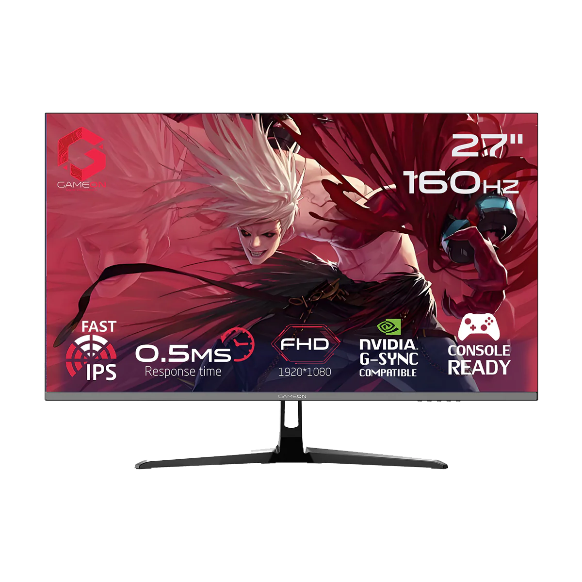 GameOn GOES27FHD160IPS - 27" 1080P FHD 160Hz 0.5ms IPS Gaming Monitor ...